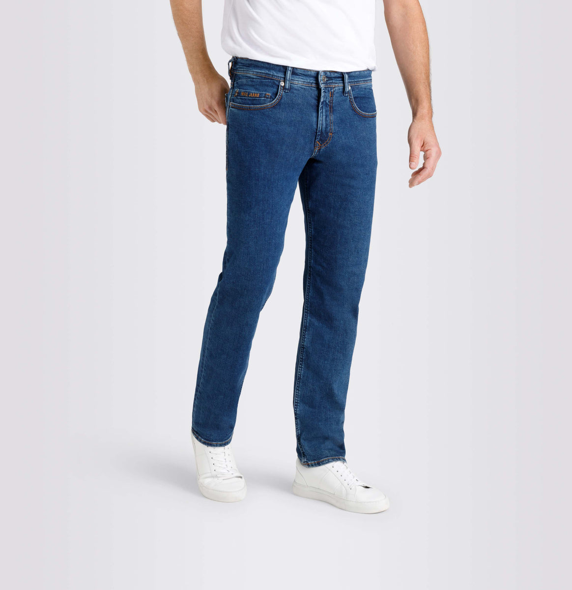 Mac Jeans-Men's Ben Authentic Denim Style 0384-00-0982L | H608 Dark St ...