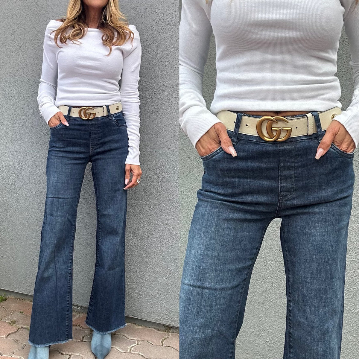 Bevy Flog Amanda Pull On Pants | Dark Denim – Robertson Madison