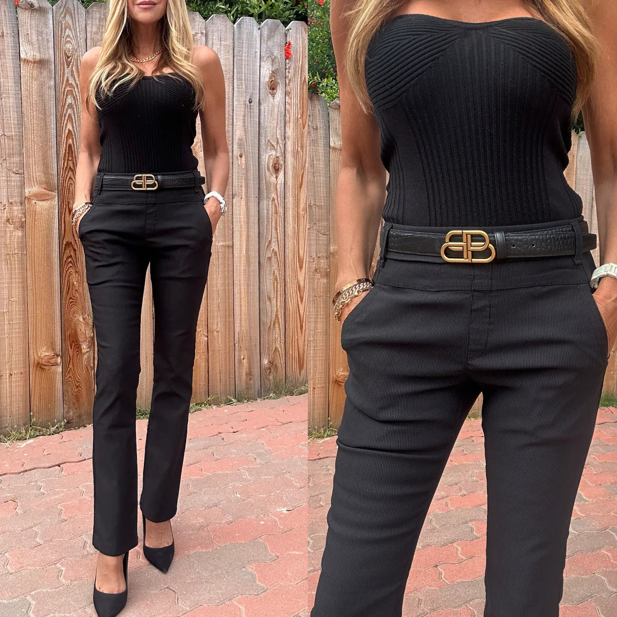 Bevy Flog Liat Pants | Black Stripe | Offered Online Only – Robertson ...