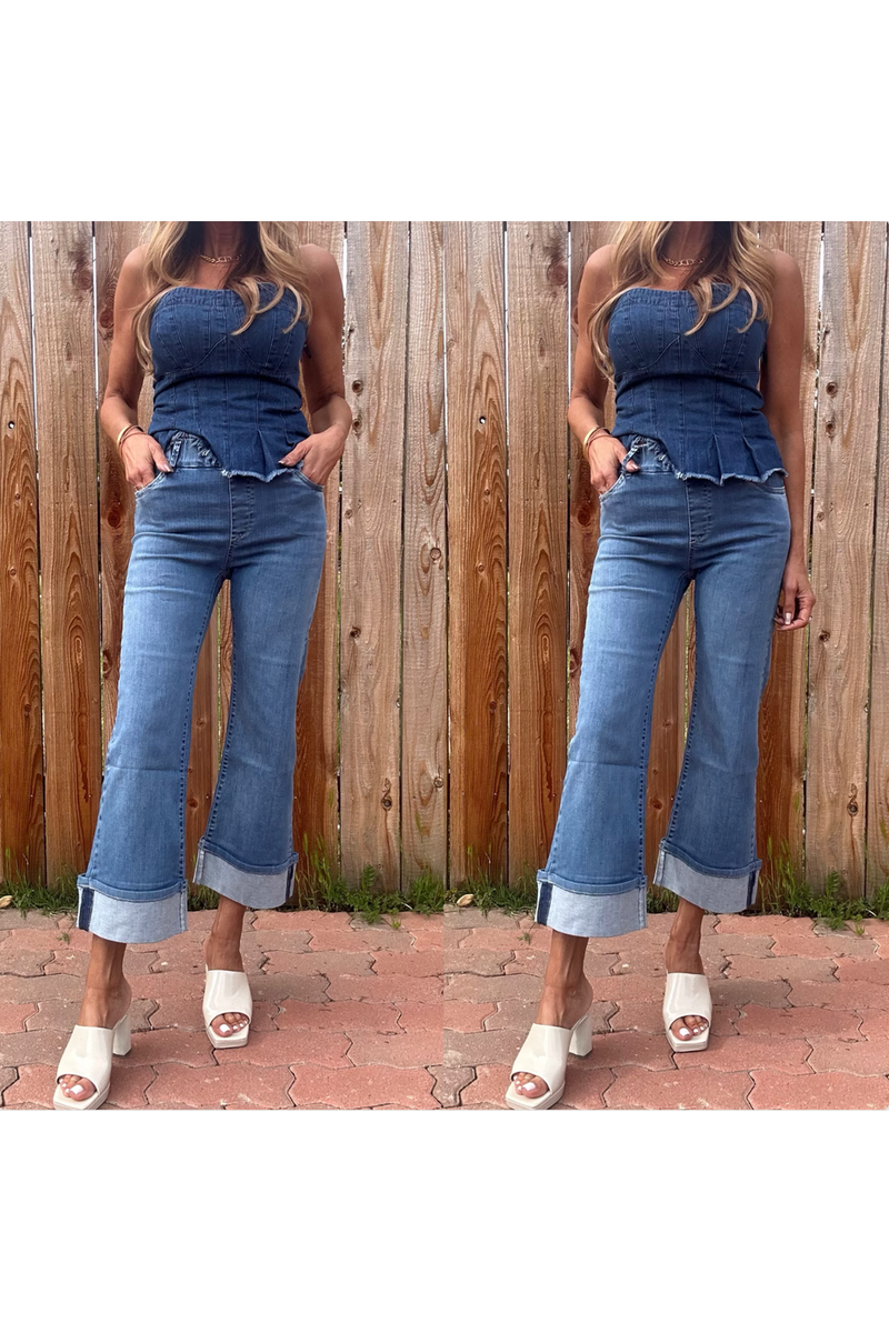 Bevy Flog Jasmine | Denim | Final Call Sale - No Returns | Offered Onl ...