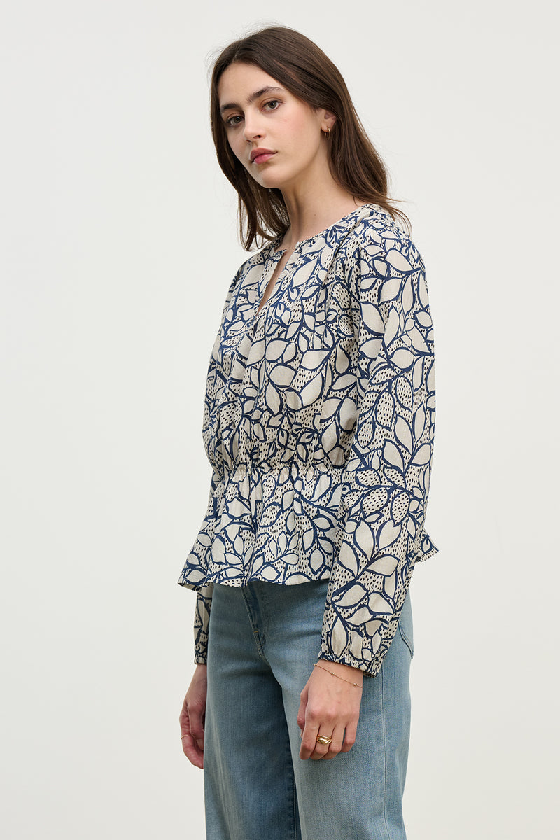 Velvet by Graham & Spencer Wynne Long Sleeve Boho Blouse | Dove ...
