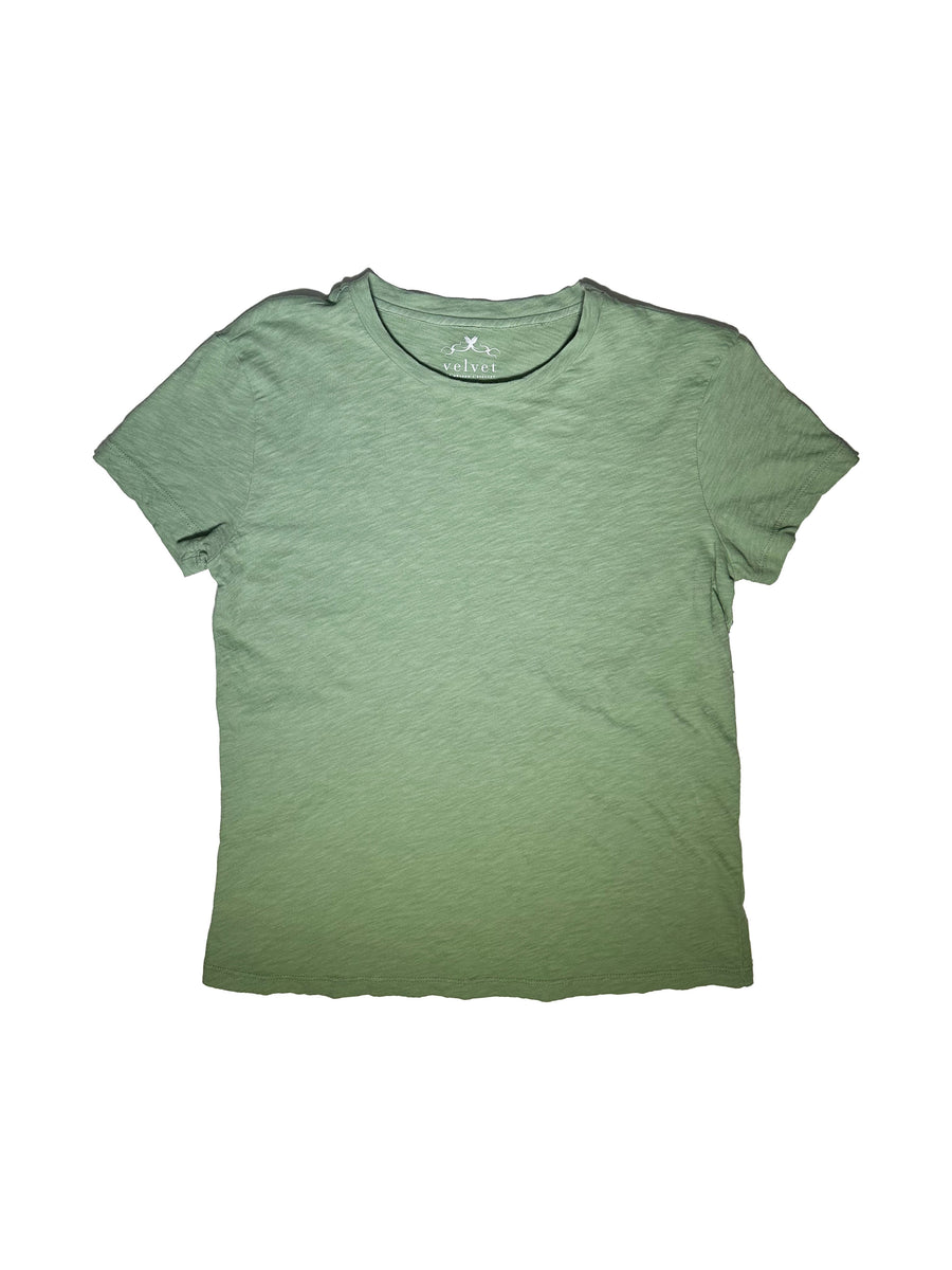 Velvet by Graham & Spencer Sierra Crew Neck Tee | Sage – Robertson Madison