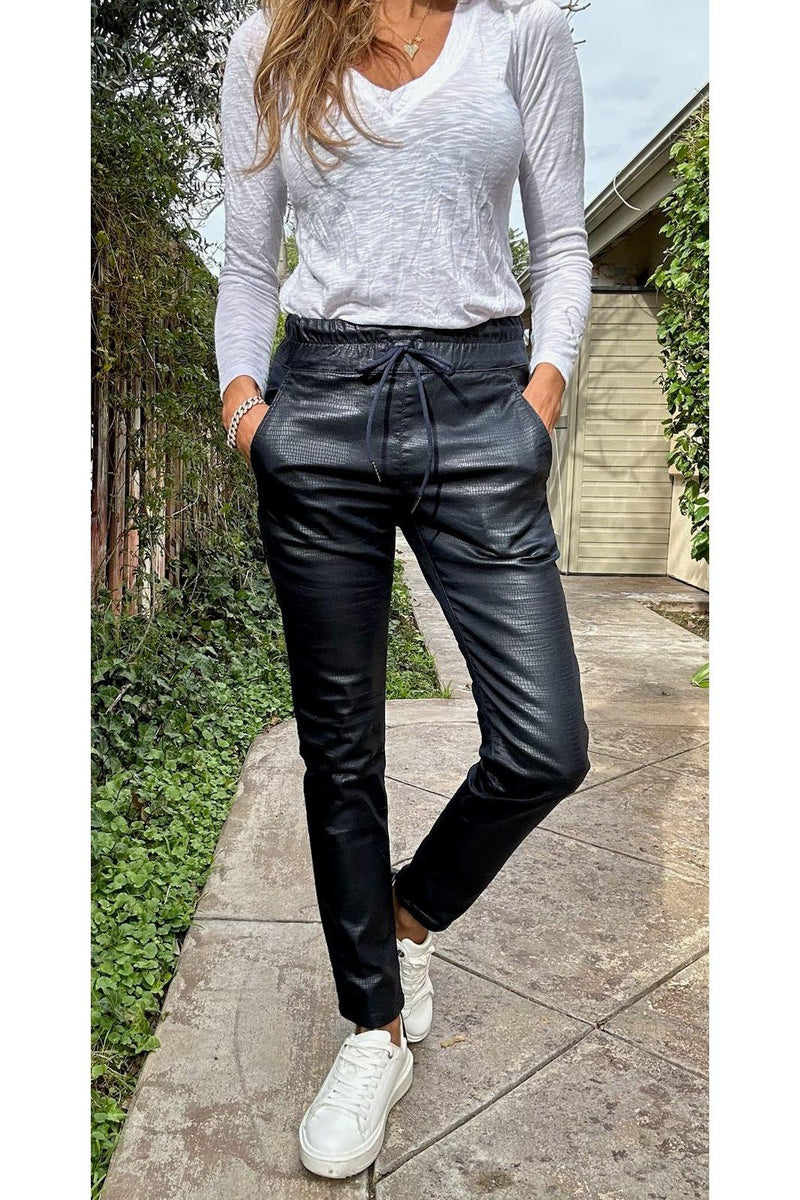 Bevy Flog Shely Drawstring Pants | Blue Snake | Shop Flog Pants ...